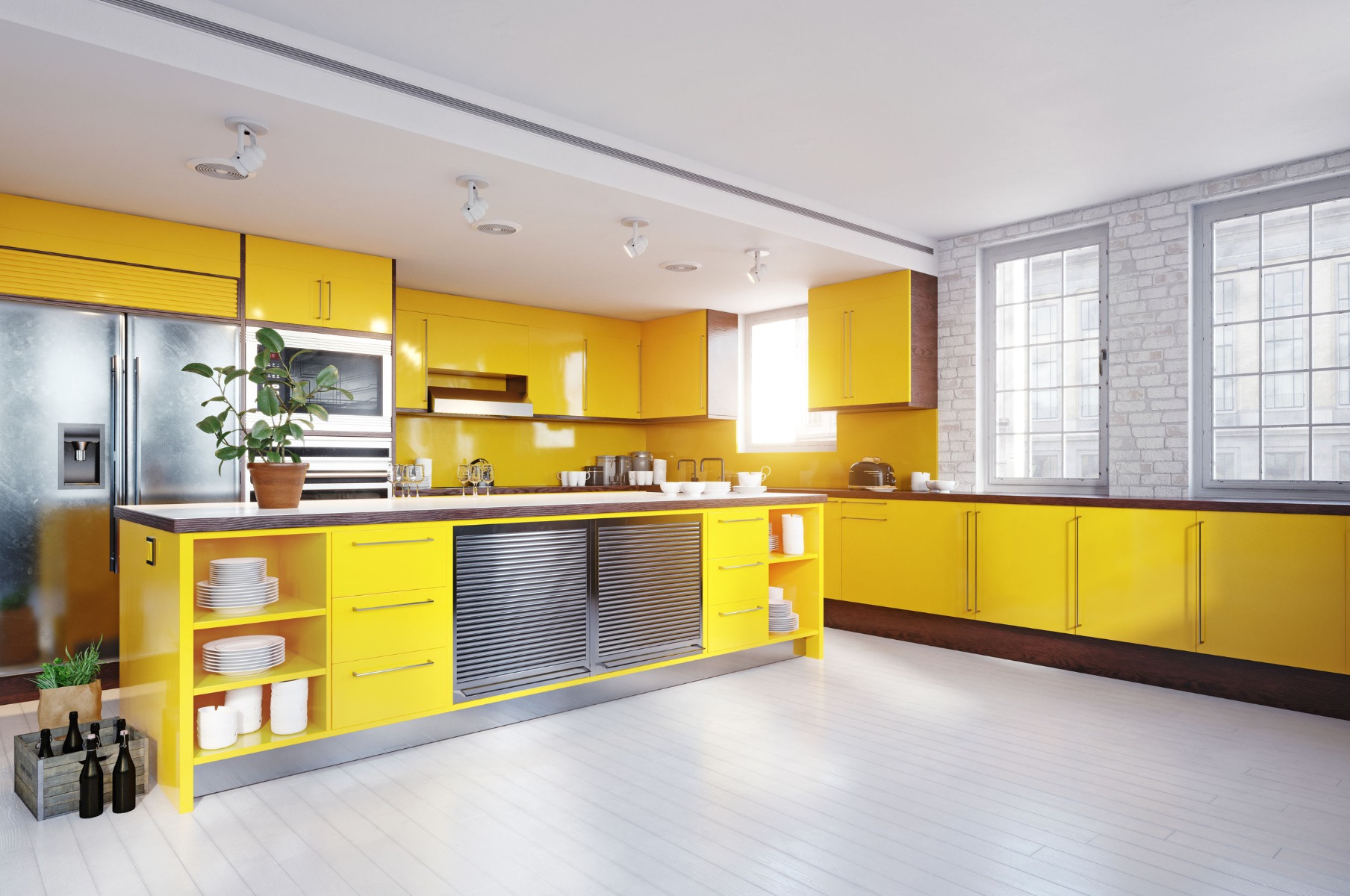 Custom Color Cabinets - Cabinet Set