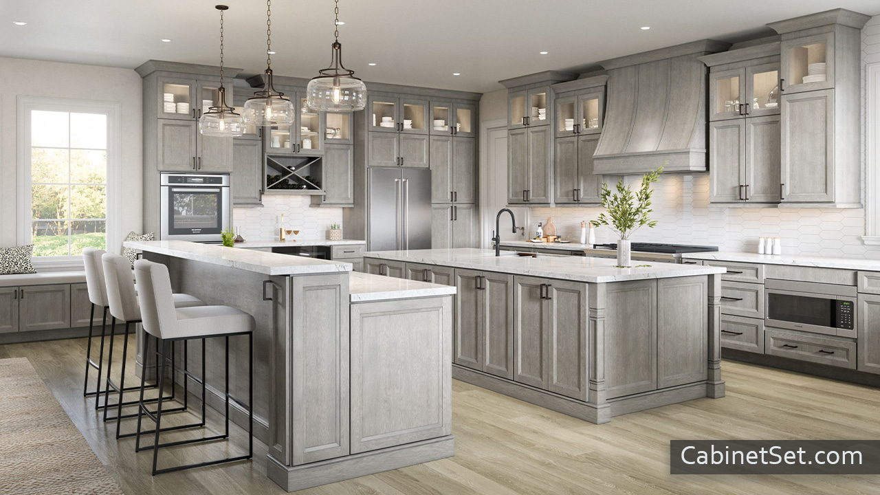 Springfield Mist - High Quality RTA Kitchen Cabinets - Cabinet Set